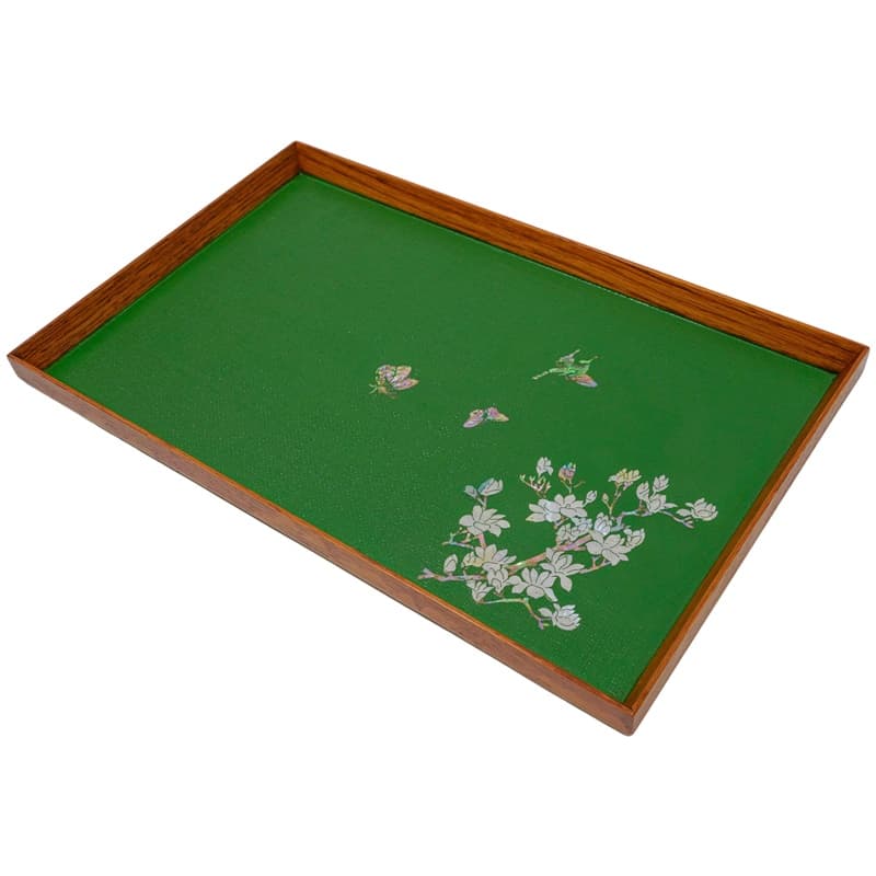 Traditional Korean Mother of Pearl Lacquered Tray | Mother of Pearl ...